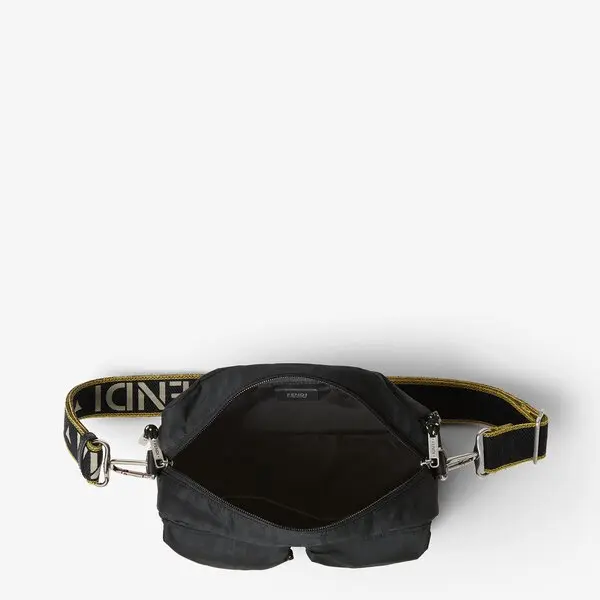 Fendi Camera Case Black Ff Zucca Superlight Fabric Bag